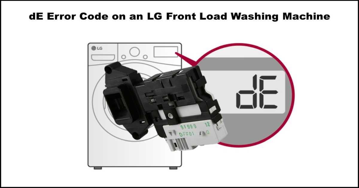 DE Error Code On An LG Front Load Washer In 2026 DE Error Code On An LG Front Load Washer In 2026