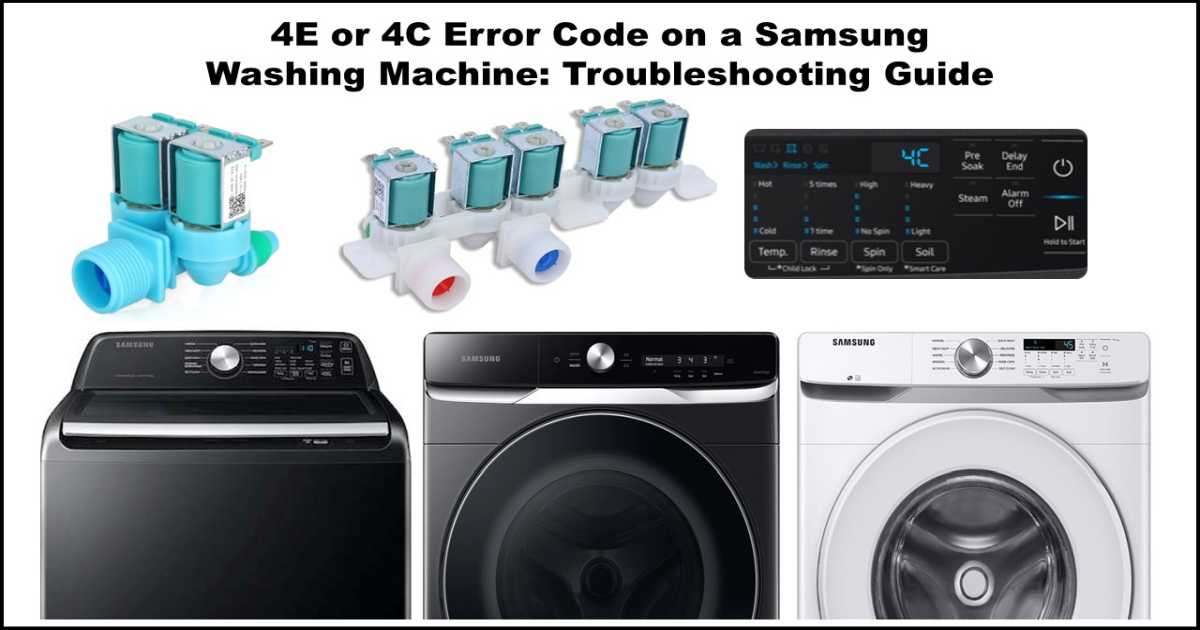 4C Error Code On A Samsung Washing Machine Troubleshooting Guide In 2026 4C Error Code On A Samsung Washing Machine Troubleshooting Guide In 2026
